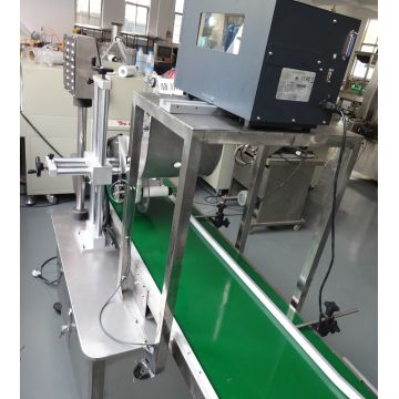 Quality PLC HMI System Flat Bottle Jar Printer Label Applicator 1phase for sale
