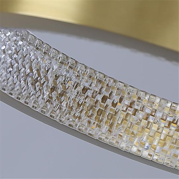 Quality LED Aluminum+Acrylic hanging Golden sand Modern simple Pendant Light for sale