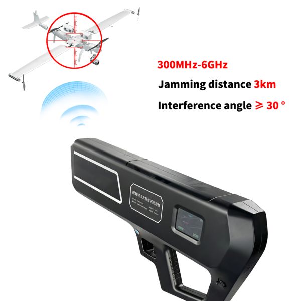Quality JDY-200 Handheld Drone Jammer with 300MHz-6G Frequency Range 1-2km Interference and IP65 Protection for sale