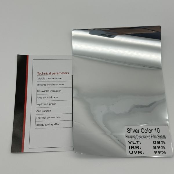 Quality Silver Color 10 Construction Window Film Energy Saving Eco Friendly Customized for sale