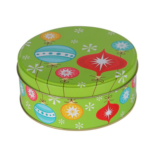 Quality Large Metal Cookie Tin Vintage Tin Boxes for Cookies Wholesale Round Tin for sale