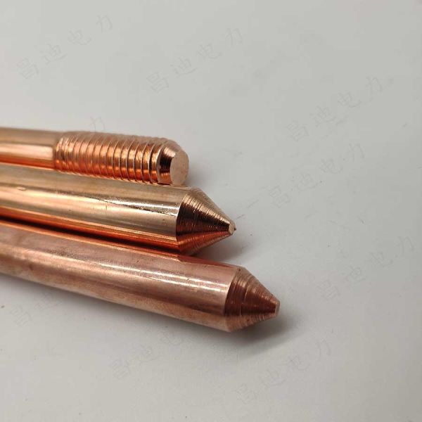Quality Threaded Copperbond Earth Rod Screw Clad Grounding Rod Assembly 5ft for sale