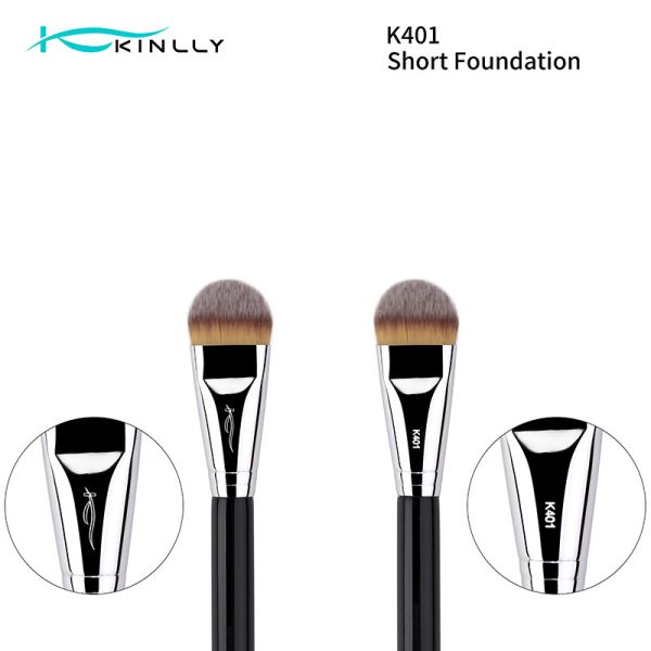 Quality 1 Pcs Black Handle Foundation Luxury Makeup Brushes for sale