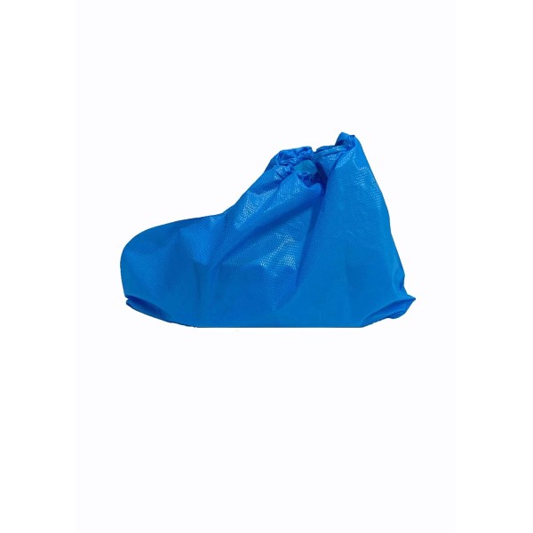 Quality Single Use Waterproof CPE Overshoes With Elastic Rubber Opening for sale