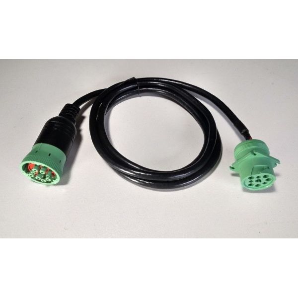 Quality Green Type 2 Deutsch 9-Pin J1939 Female to 9Pin J1939 Male Cable for sale