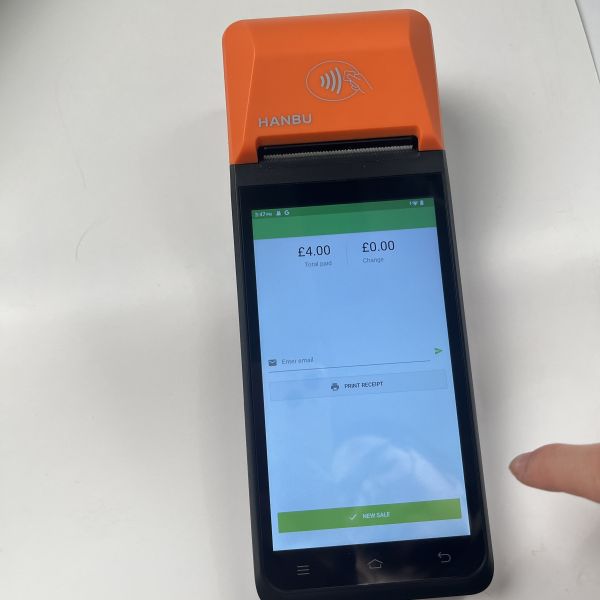 Quality 5.5 Inch Mobile POS 4G / WiFi / Bluetooth Handheld Android POS With Printer for sale