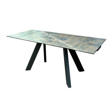 Quality 3D Printed Tempered Glass Dining Table 2.1 Meter Heat Resistant For 10 Seats for sale
