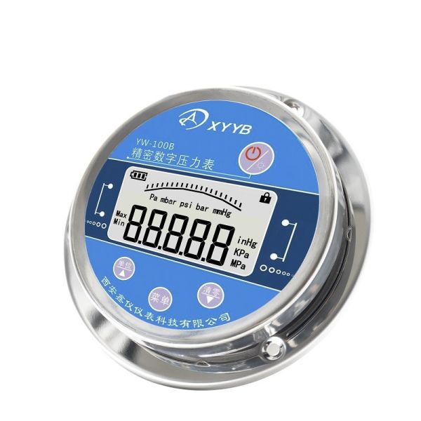 Quality YW-100B Axial Digital Pressure Gauge 4-20mA With Touch Buttons for sale