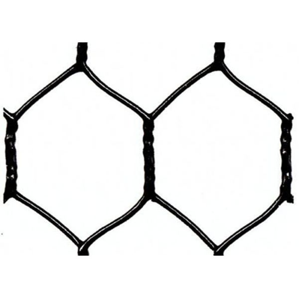 Quality 25mm Green Black Vinyl Coated Chicken Wire Fencing 1in 20 Gauge Poultry Netting for sale