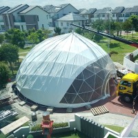 Quality Customization Luxury Hotel Geodesic Dome Glamping Tent Large Wedding Dome Tent for sale