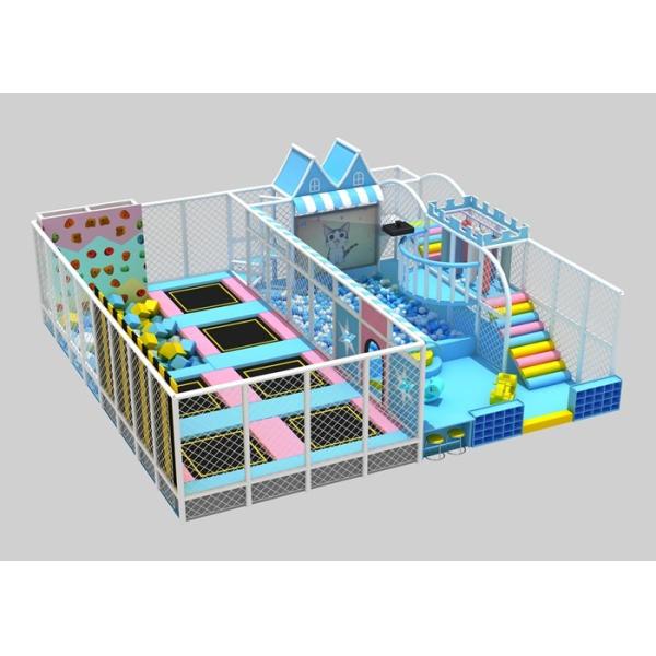 Quality Volcano Climbing Indoor Large Rectangular Trampoline Ninja Course Foam Zone for sale
