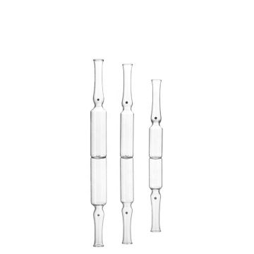Quality 1ml clear good tolerance range neutral borosilicate glass ampoule for cosmetics for sale