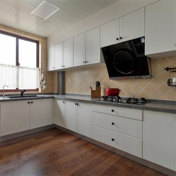 Quality Plywood Door Solid Wood Kitchen Countertop Cabinet Sets for sale