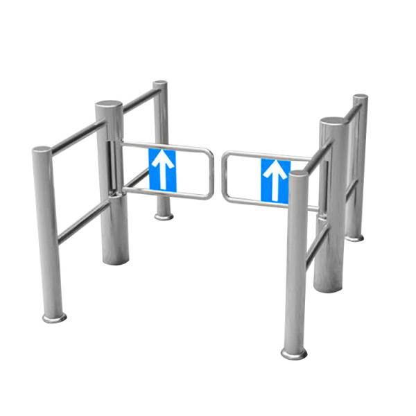 Quality Supermarket Entrance Turnstile , Mechanical Supermarket Swing Gate for sale