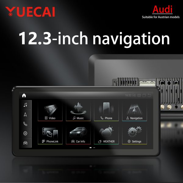 Quality Audi Q5 A4L Q7 A6L Q3 A3 CarPlay Car Navigation System Android All In One 12.3 Inch for sale