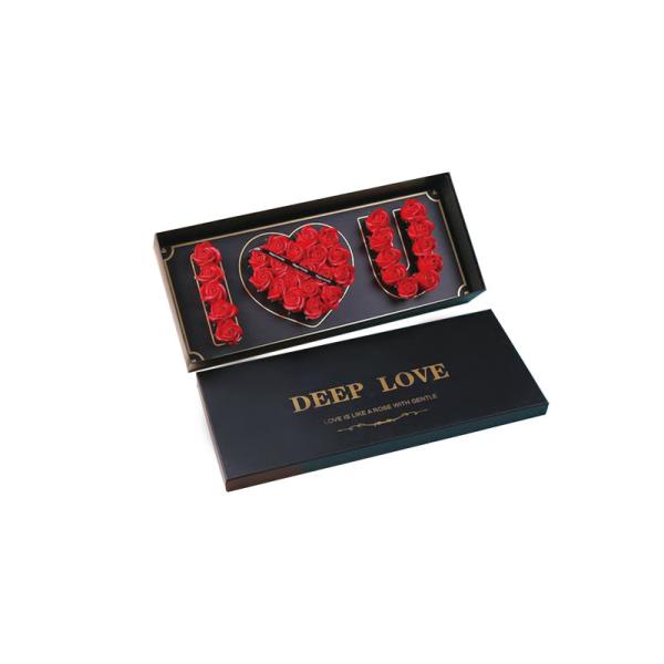 Quality CMYK Rectangular Cardboard Flower Box With Liners And Foams for sale