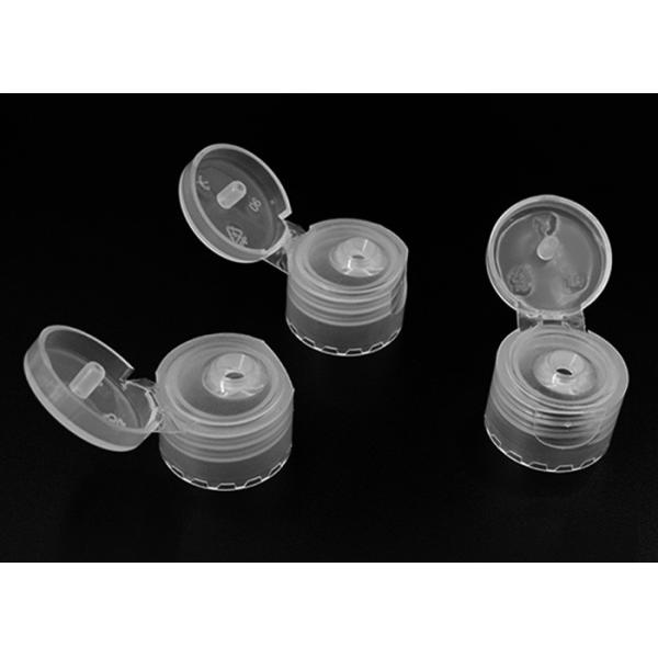 Quality Translucent Plastic Flip Top Dispensing Caps Fully Tighten Non Leak for sale