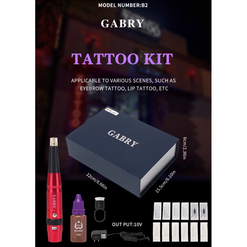 Eyebrow Tattoo Pen Kit OEM Private Label Semi-Permanent Makeup Machine Tattoo Pen Microblading