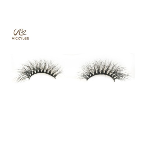 Quality Curly Mink Fan Shaped 8D Dramatic Wispy Lashes for sale