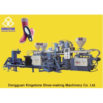 Quality Three Color Full Plastic Rain Boot Making Machine For PVC / TPR Raw Material for sale