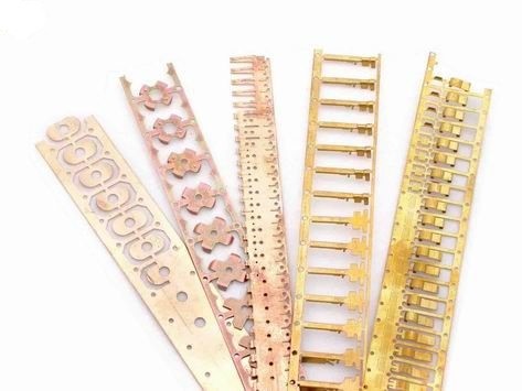 Quality Auto Crimp Terminal Connector Precision Stamping Parts Tin Plating Surface for sale