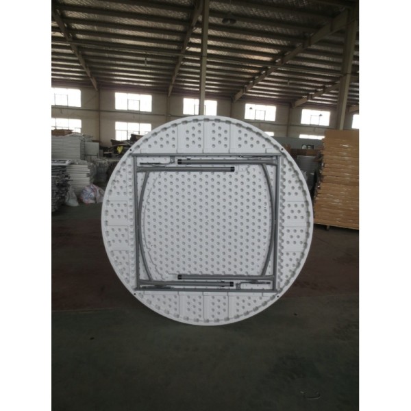 Quality Function Mail Packing HDPE Blow Molded Plastic Round Banquet Folding Table for for sale