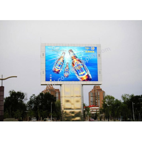 Quality Wall Mounted Square Outside P10 LED Display Screen With 140° View Angle for sale
