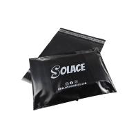 Quality 40mm Or 50mm Lips Black Compostable Mailers Biodegradable Postage Bags for sale