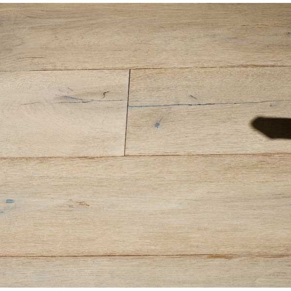 Quality Antique Oak Engineered Hardwood Flooring, wide plank with white stained for sale