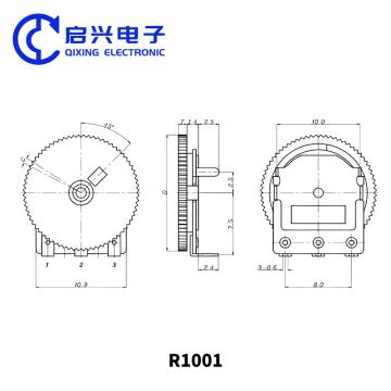 Quality 1K Ohm Dial Wheel Potentiometer For Audio Stereo Volume Switch Control 16x6mm for sale