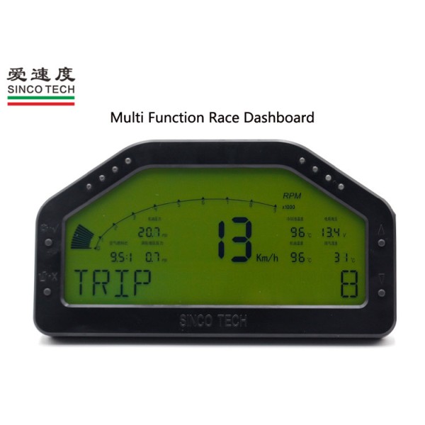 Quality 6.5 Inch Digital Oil Temperature Gauge Harness Wiring Combination Race Dashboard for sale
