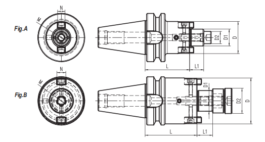 Quality BT40-FMB Series Collect Chuck Tool Holders for sale