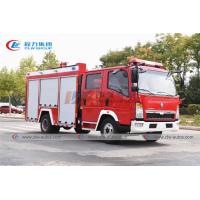 China Howo 3000L Water Foam Tank Firefighting Apparatus factory