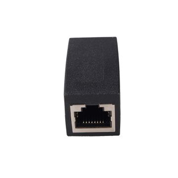 Quality Rj45 Network Splitter Adapter 180 Degree Through RJ45 Female Adapter 8P8C for sale