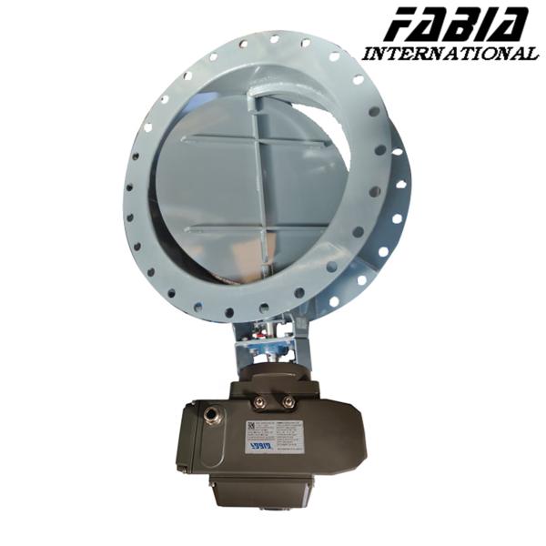 Quality 80mm 75mm 65mm Electric Carbon Steel Flanged Ventilation Butterfly Valve for sale