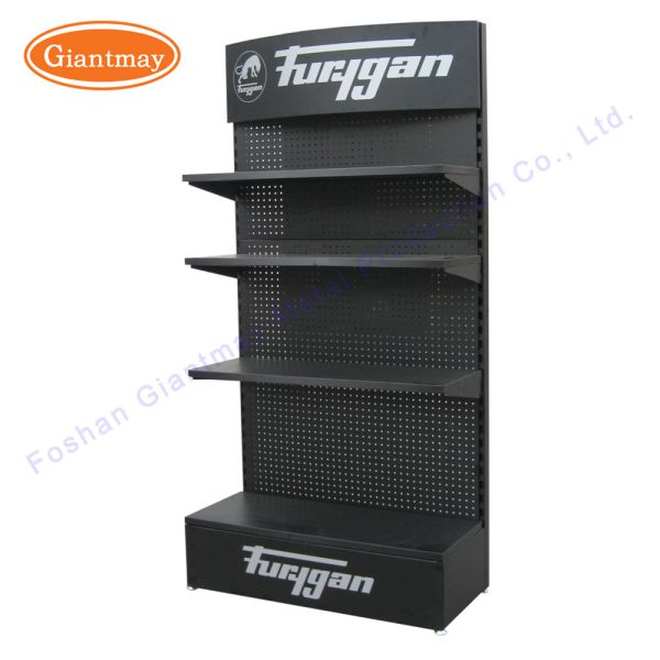 Quality Hardware Pegboard Metal Exhibition Floor Display Stand for sale