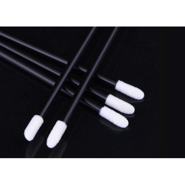 Quality Black Plastic Makeup Lip Applicator Wands Disposable Lip Brush for sale