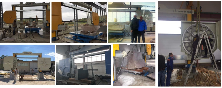Diamond Wire Saw Machine operating in overseas factory environment