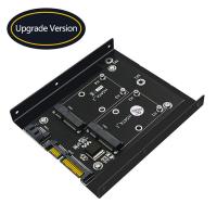 Quality Dual MSATA SSD To Dual SATA3 Converter Adapter Card With 3.5 Inch HDD Bracket for sale