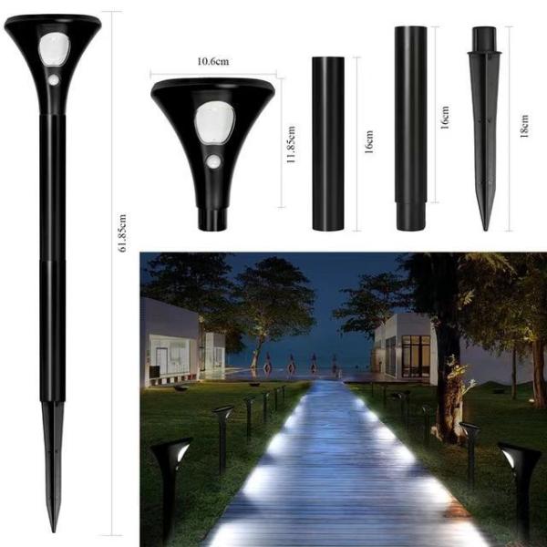 Quality Outdoor Solar Sensing Awn Light Charging Garden Lamp for Landscape Path Yard for sale