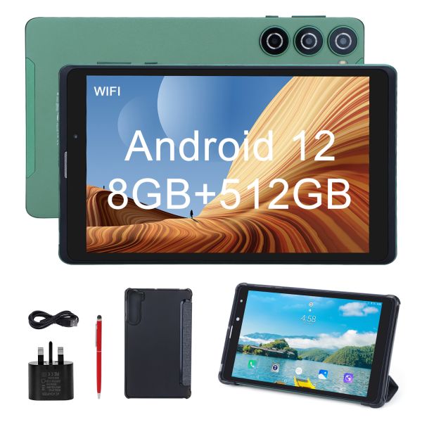 Quality C idea 8 inch Android Tablet Pc Manufacturer with Android 12 Quad Core 8GB+512GB Storage IPS HD Display CM835(green) for sale