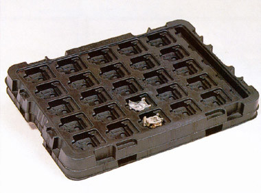 Quality Lightweight Blister Packaging Box , 10E4-10E11 ESD Chocolate Blister Tray for sale