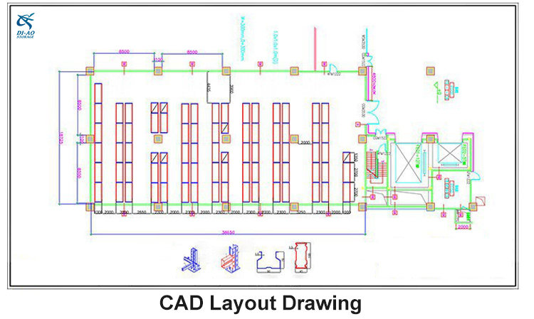 Supper Quality Factory price Q235 Customized Adjustable Leveling Feet Warehouse Pallet Racking Easy to Install Made in Turkey