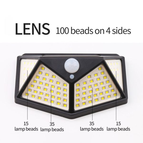 Quality 100LEDs Solar Induction Street Lights for Long-Lasting Outdoor Lighting for sale