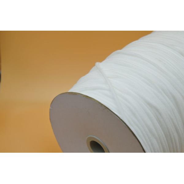 Quality 100 Yard 1/8 Inch Medical Elastic Band 3mm White Wide Round Band Soft Strap for sale