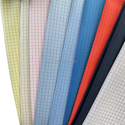 Quality Cleanroom Workwear ESD Dust-proof Fabric, Anti-static, Twill Weave for sale