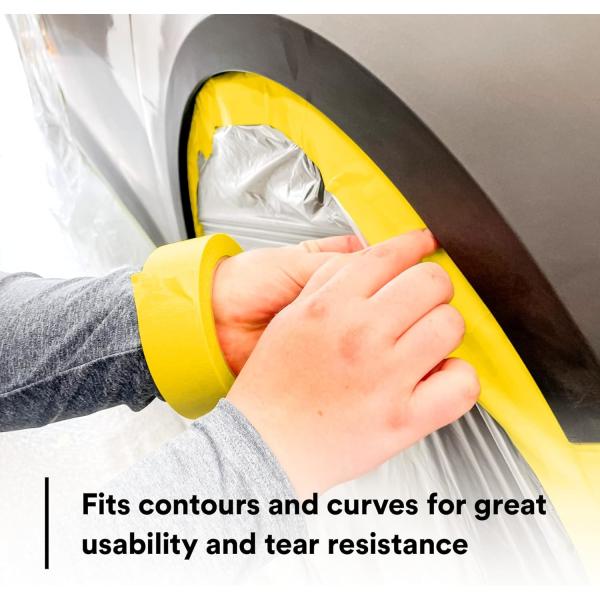 Quality Custom Automotive Refinish Yellow Masking Tape for sale