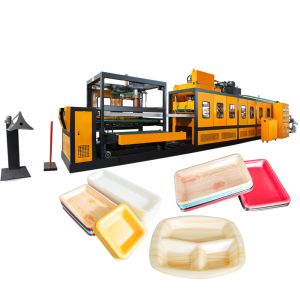 Quality disposable ps foam plate take away food box container plastic vacuum forming for sale