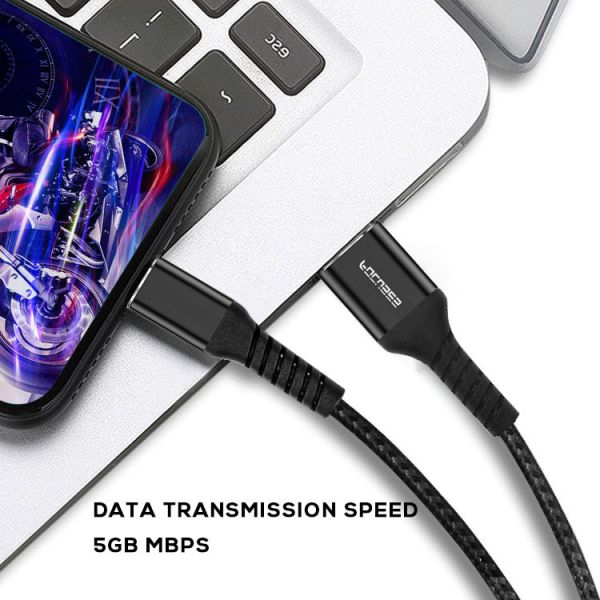Quality Nylon Braided 1M USB 3.0 Charging Cable 5Gbps Data Sync for sale
