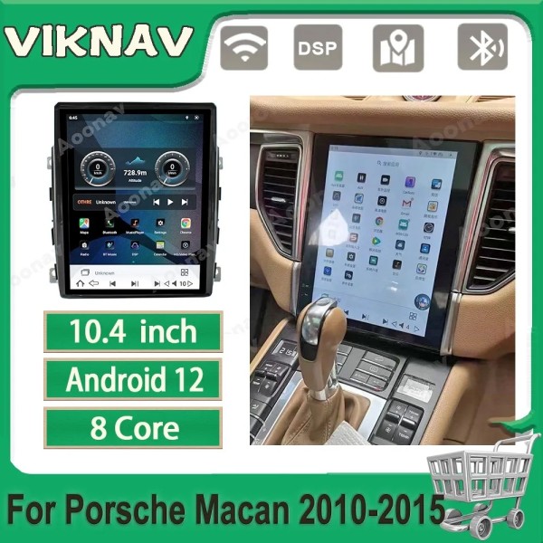 Quality 10.4inch Android Screen Setereo For 2010-2015 Porsche Macan Multimedia Player GPS Navigation  Wireless Carplay 4G wifi for sale